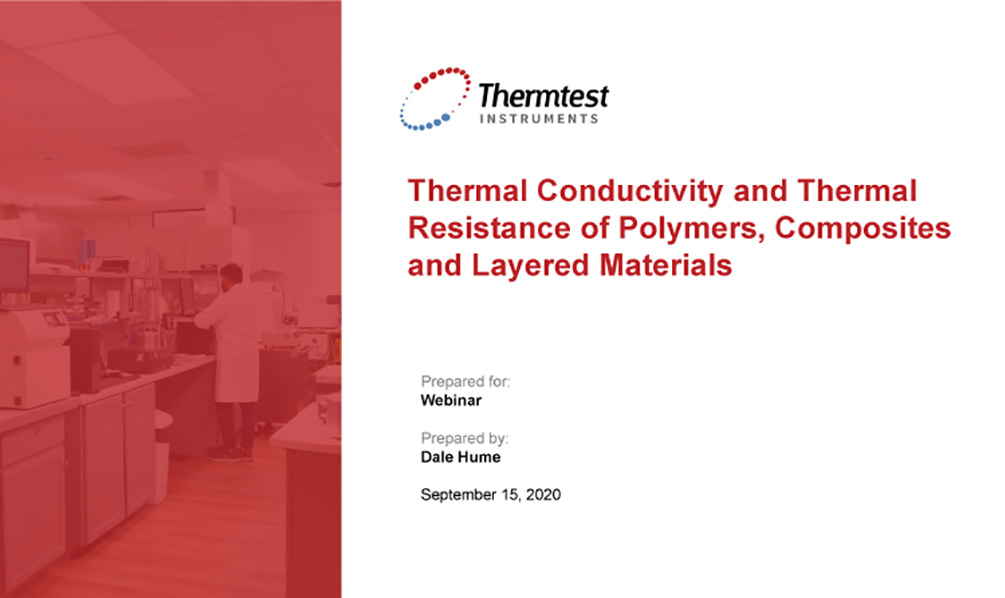 Thermal Conductivity and Resistance of Polymers & Composites