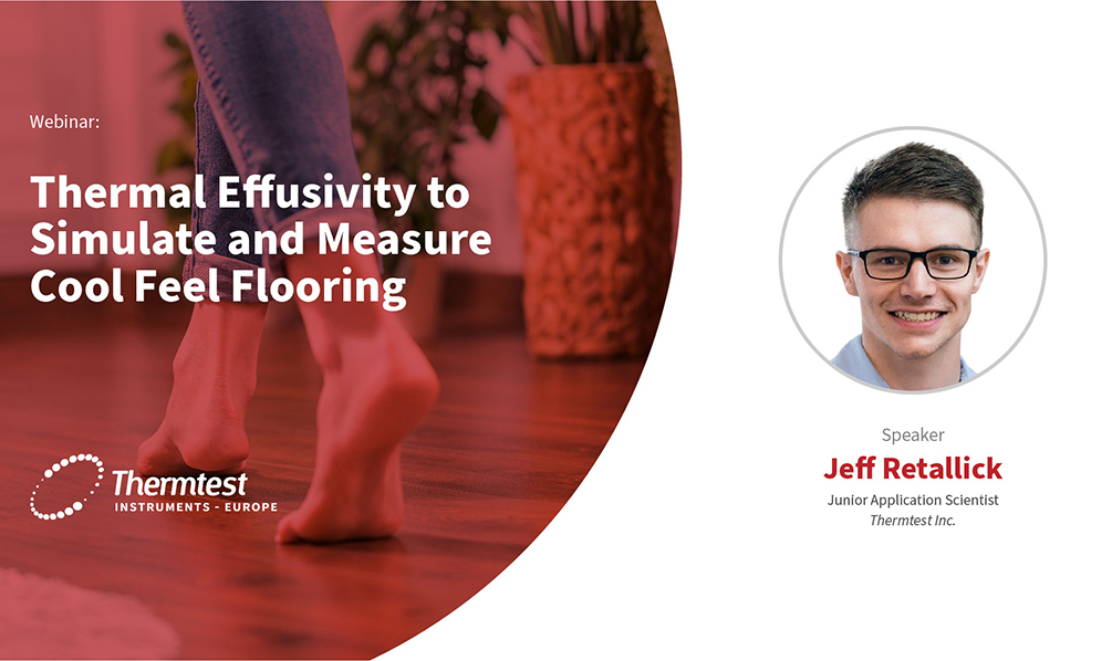 Thermal Effusivity to Simulate and Measure Cool Feel Flooring
